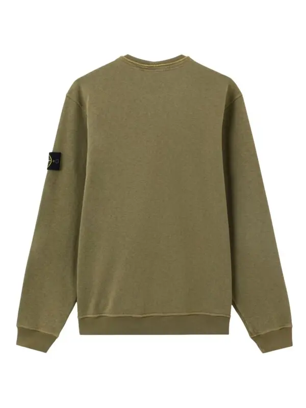 Stone Island Crew Neck Sweater With Logo Patch