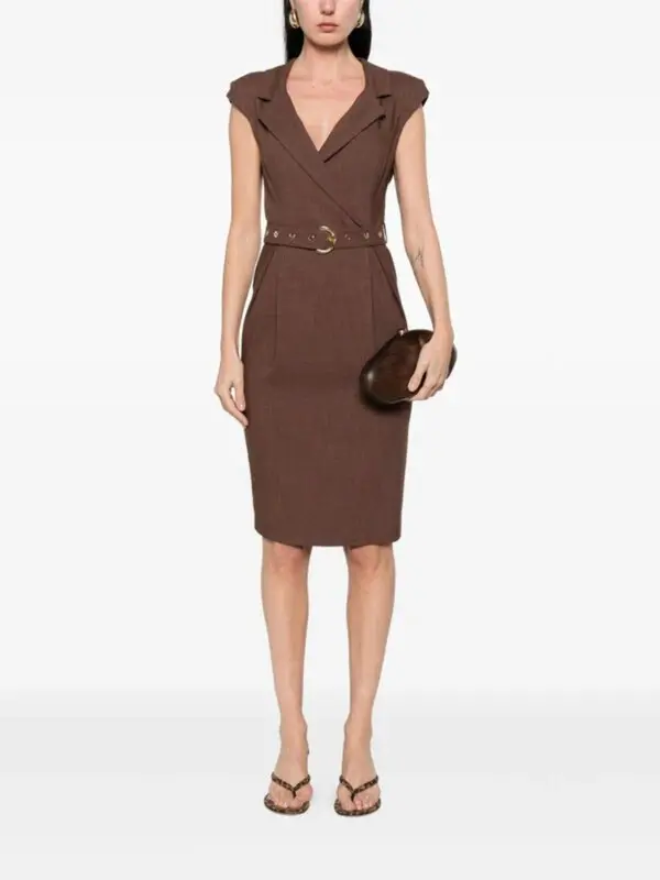 Pinko Midi Dress With Belt