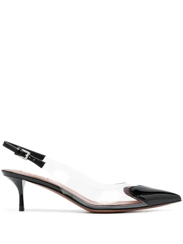 Alaïa Le Coeur Patent Leather Pumps - Black