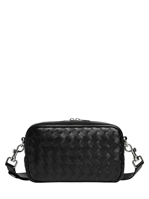 Bottega Veneta Braided Camera Bag - Black