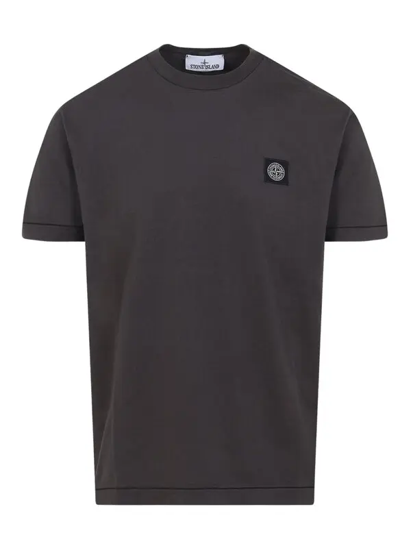 Stone Island T-shirt With Logo - Brown
