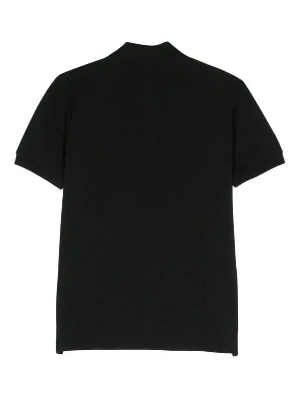 Play Comme Des Garcon Cotton Polo Shirt - Black