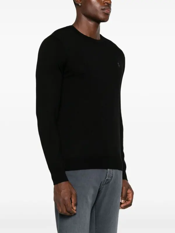 Polo Ralph Lauren Long-sleeved Wool Knit Jumper - Black