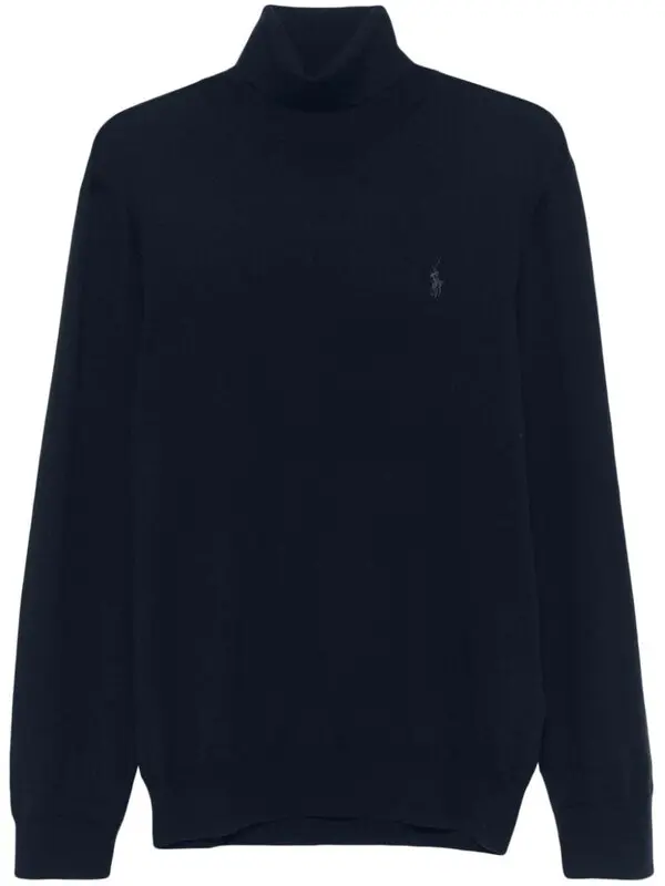 Polo Ralph Lauren Rws Wool Turtleneck With Embroidered Logo