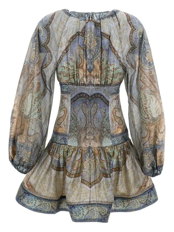 Zimmermann Wanderlust Cotton And Silk Mini Dress
