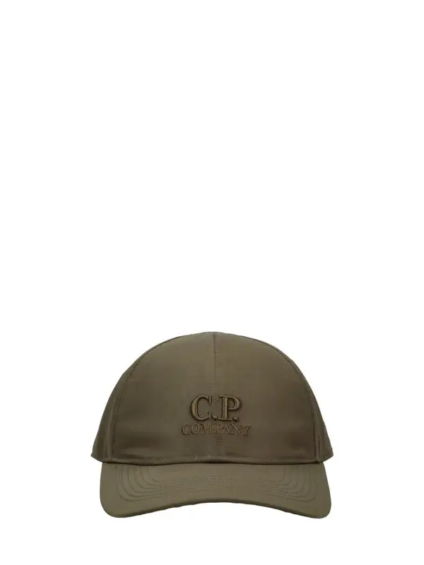 C.P. COMPANY Baseball Cap With Logo Detail - Green