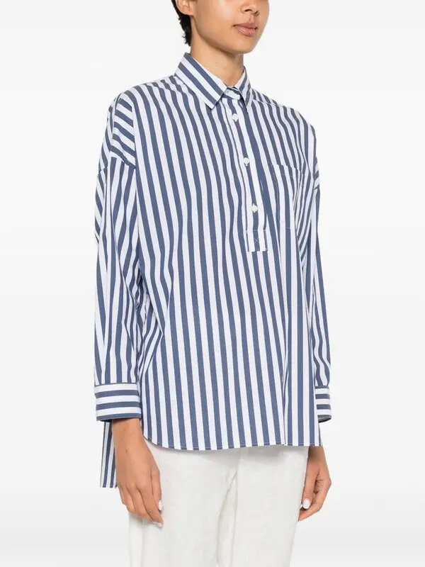 ARCHIVIO '67 Striped Cotton Blend Shirt
