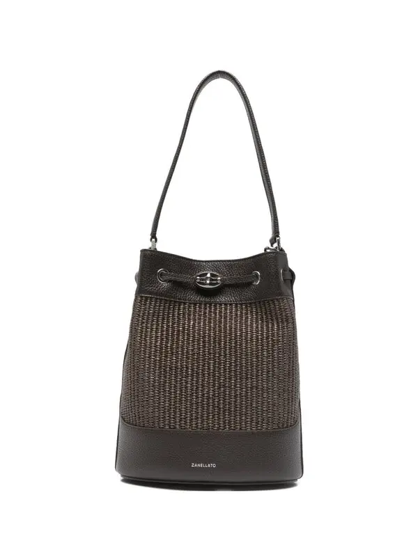 ZANELLATO Mondà Vimini Small Bucket Bag - Brown