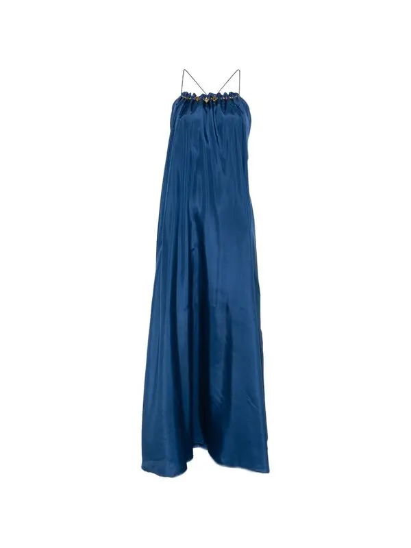 Zimmermann Aster Silk Maxi Dress - Blue
