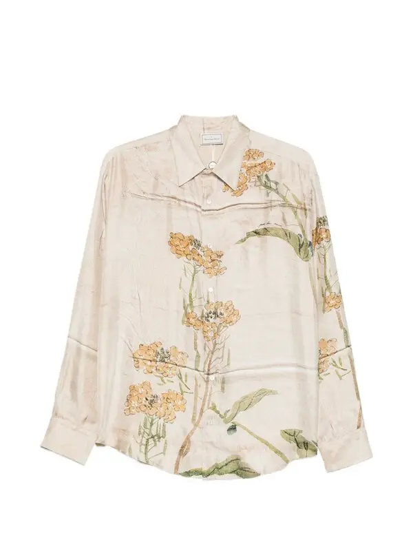 PIERRE-LOUIS MASCIA Printed Silk Shirt