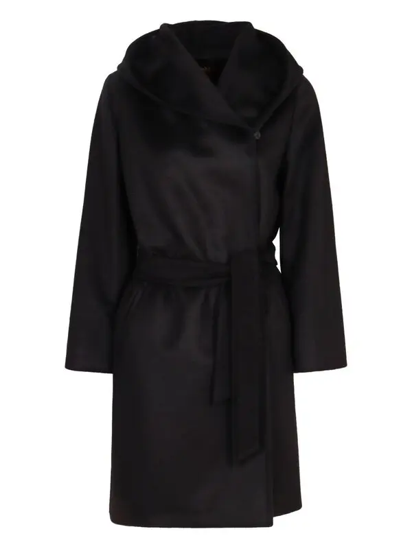 Max Mara Wool Midi Coat With Hood