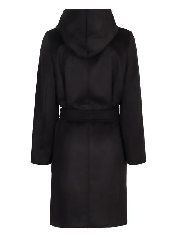 Max Mara Wool Midi Coat With Hood
