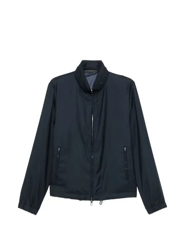 Giorgio Armani Cashmere And Silk Blend Blouson Jacket