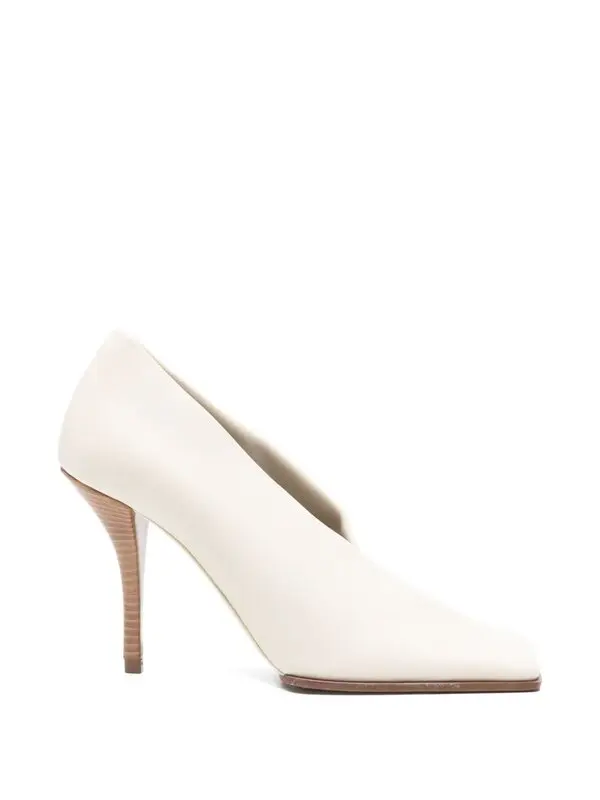 Alaïa Leather Square Toe High Heel Pumps