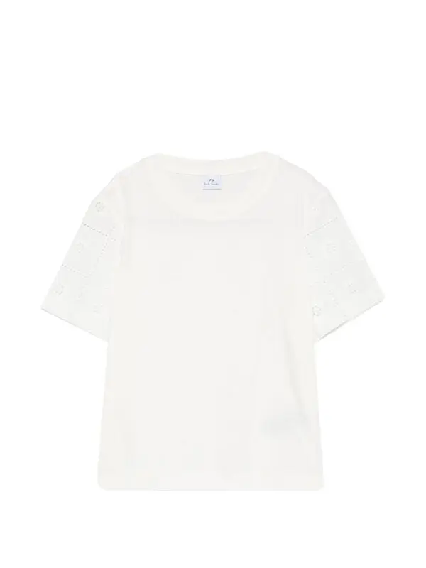 Paul Smith Embroidered Cotton T-shirt - White
