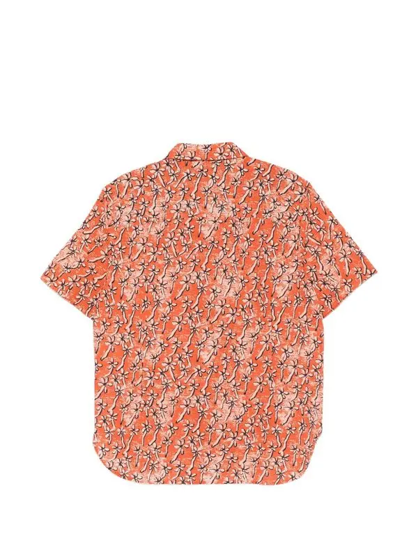 Paul Smith Field Floral Cotton Shirt - Orange