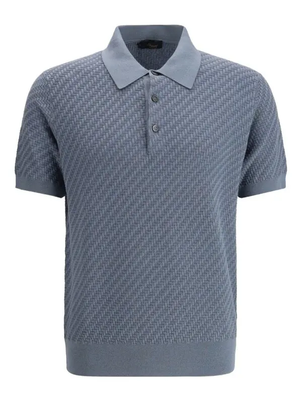 Brioni Cotton And Cashmere Polo Shirt