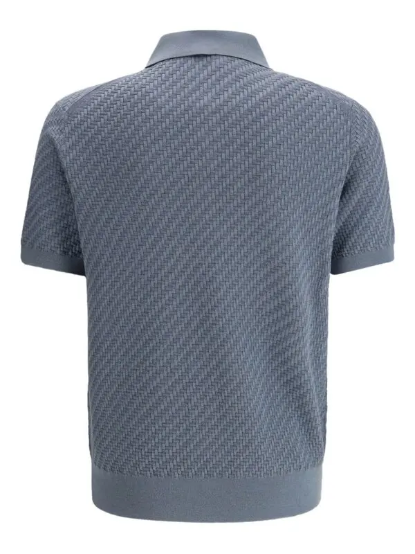 Brioni Cotton And Cashmere Polo Shirt