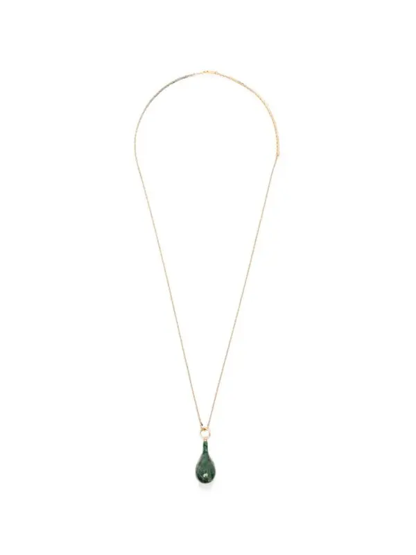 TOTEME Jade Drop Necklace - Green