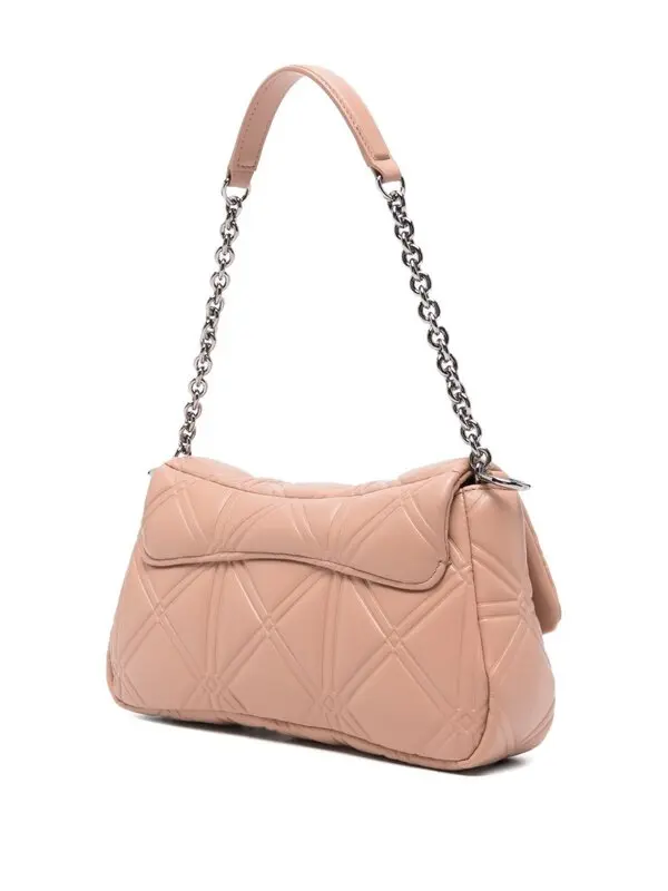 Emporio Armani Quilted Leather Shoulder Bag - Beige