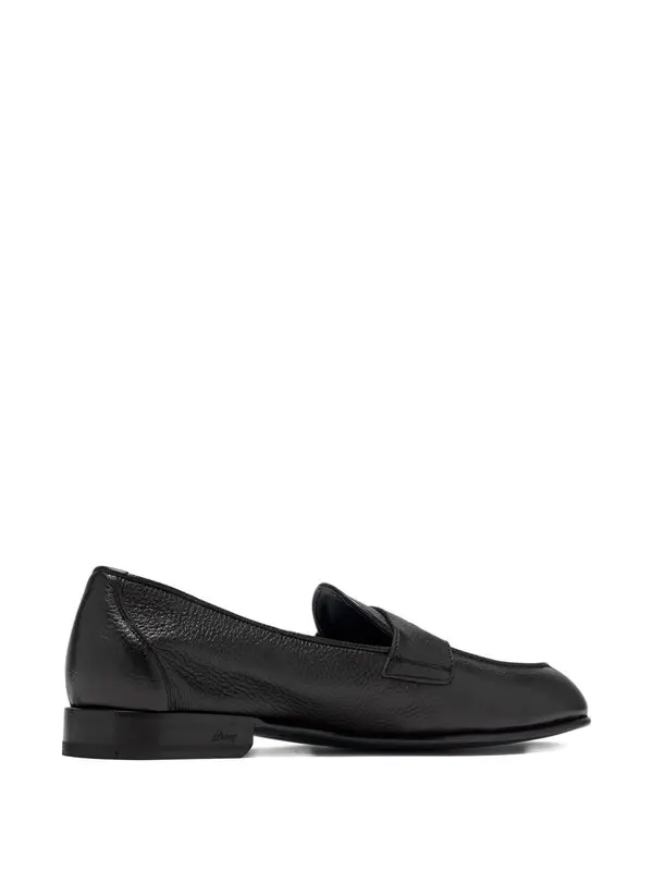 Brioni Penny Appia Leather Loafers