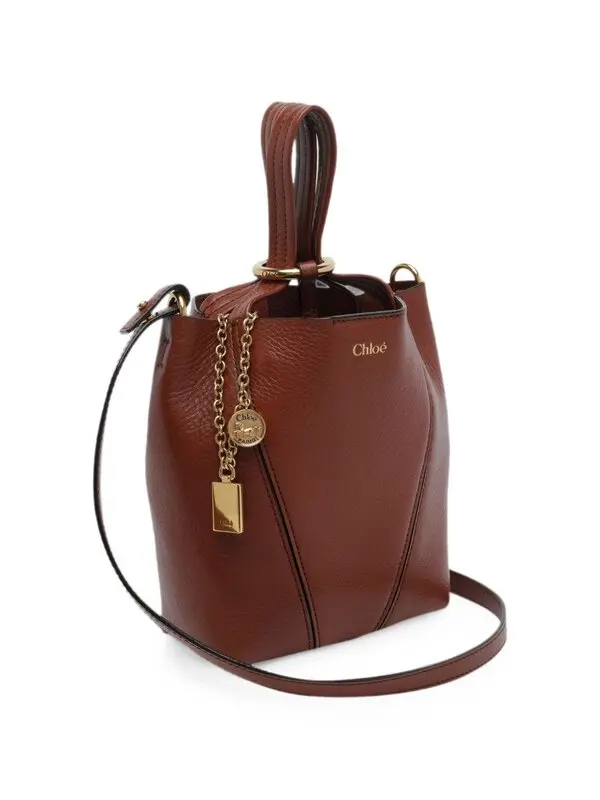 Chloé Spin Small Leather Tote - Brown