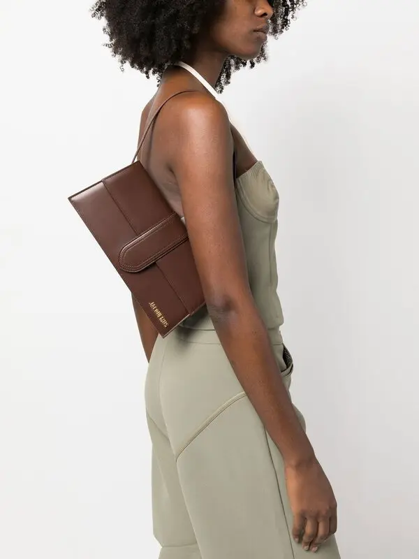 Jacquemus Le Bambino Long Leather Shoulder Bag - Brown