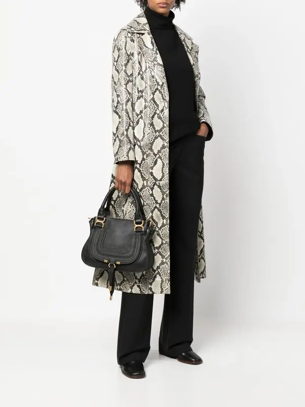 Chloé Marcie Small Leather Handbag - Black