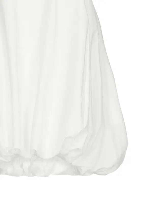 Alaïa Cotton Balloon Dress - White