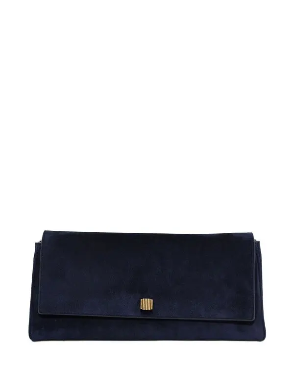 Khaite Audrey Leather Clutch - Blue