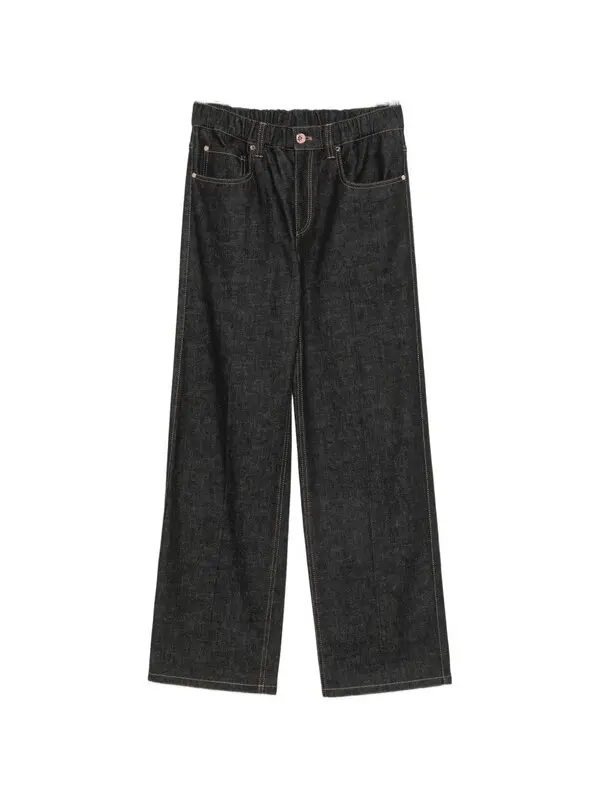 Brunello Cucinelli Denim Cotton Jeans With Contrast Stitching