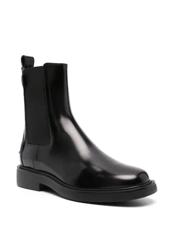 TOD'S Leather Chelsea Boots - Black
