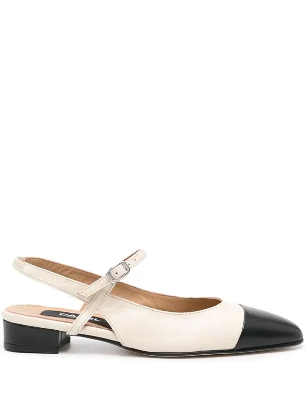CAREL Oceano Slingback Ballet Flats - Beige