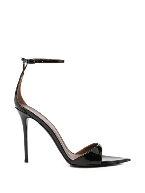 GIUSEPPE ZANOTTI Intriigo Leather Stiletto Sandals - Black