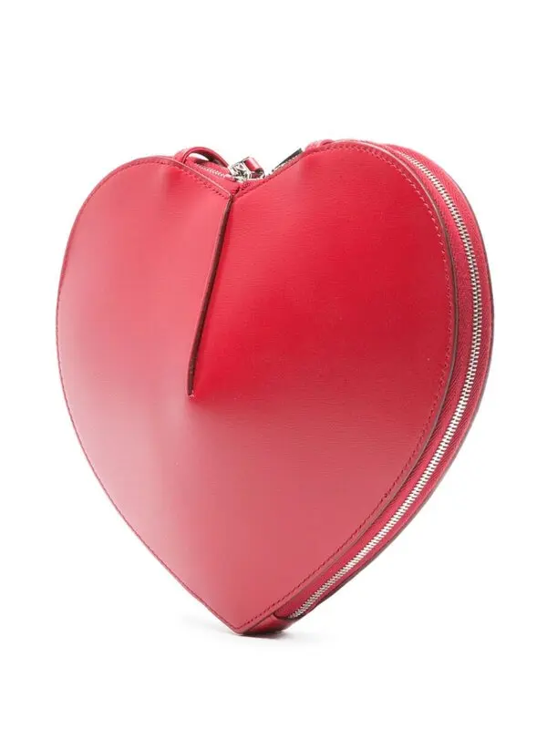 Alaïa Le Coeur Heart Shaped Leather Crossbody Bag - Red