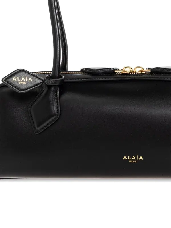 Alaïa Le Teckel Medium Leather Shoulder Bag - Black