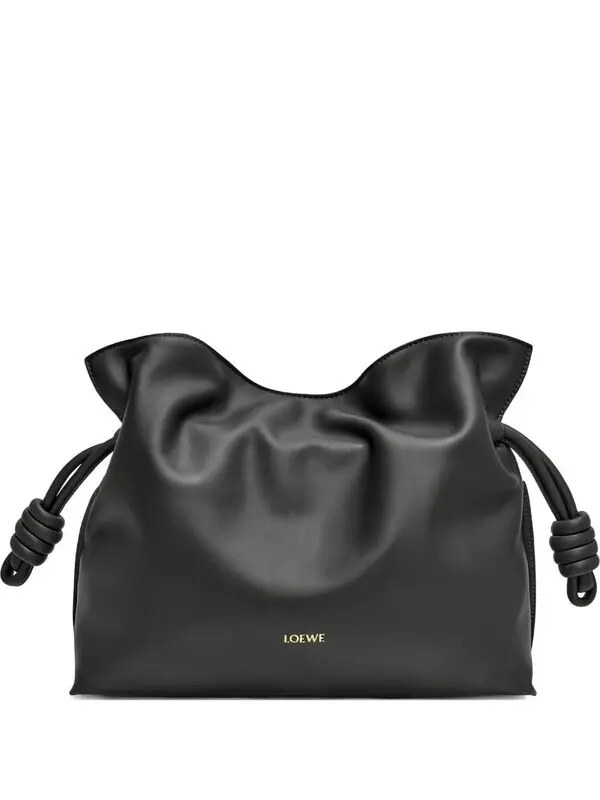 Loewe Flamenco Medium Clutch - Black