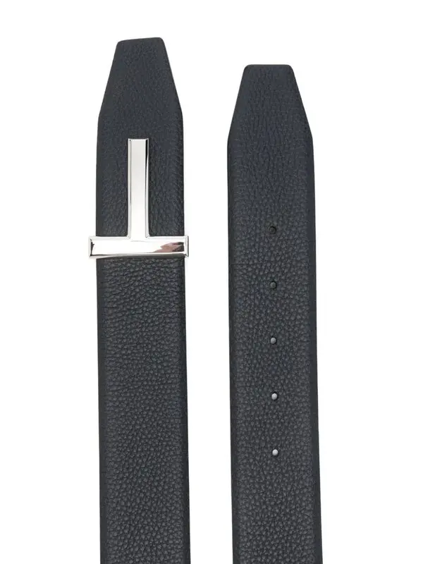 TOM FORD Leather Reversible Belt - Blue