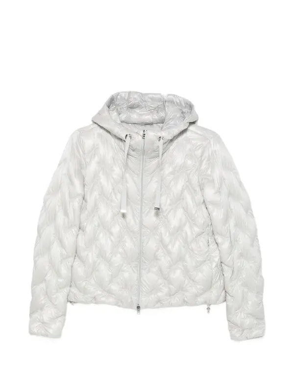 Herno Quilted Short Down Jacket - Grey