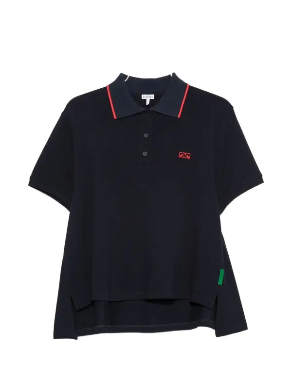 Loewe Anagram Cotton Polo Shirt