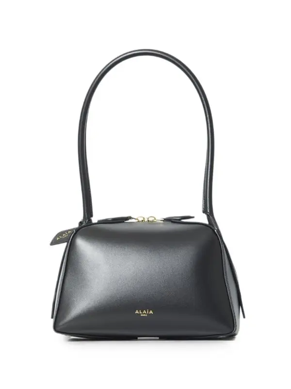 Alaïa Le Bouledogue Small Leather Shoulder Bag - Black