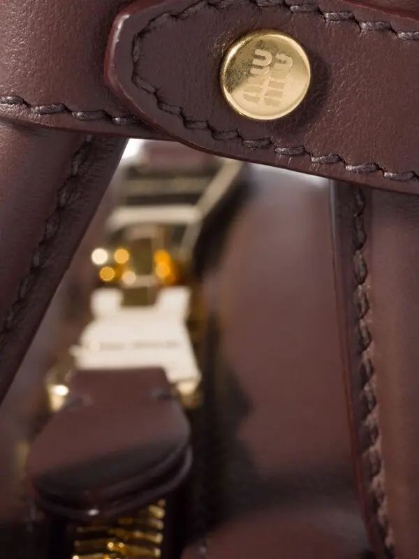 Miu Miu Beau Medium Leather Handbag - Brown