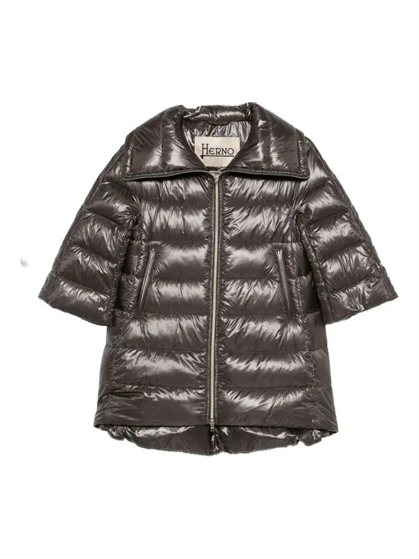 Herno Cleofe Midi Down Jacket - Grey
