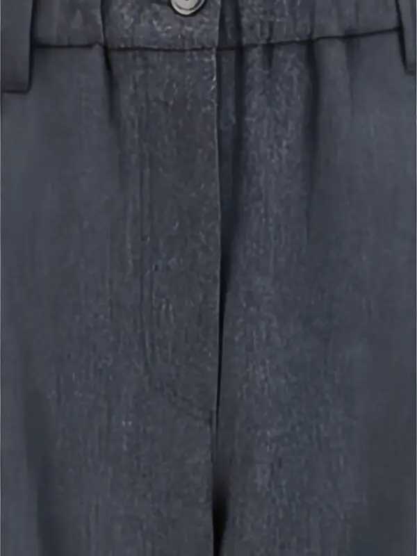 Brunello Cucinelli Wool Blend Tailored Trousers
