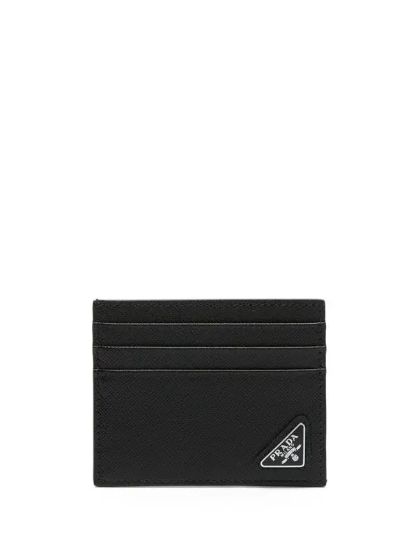 Prada Saffiano Leather Card Case - Black