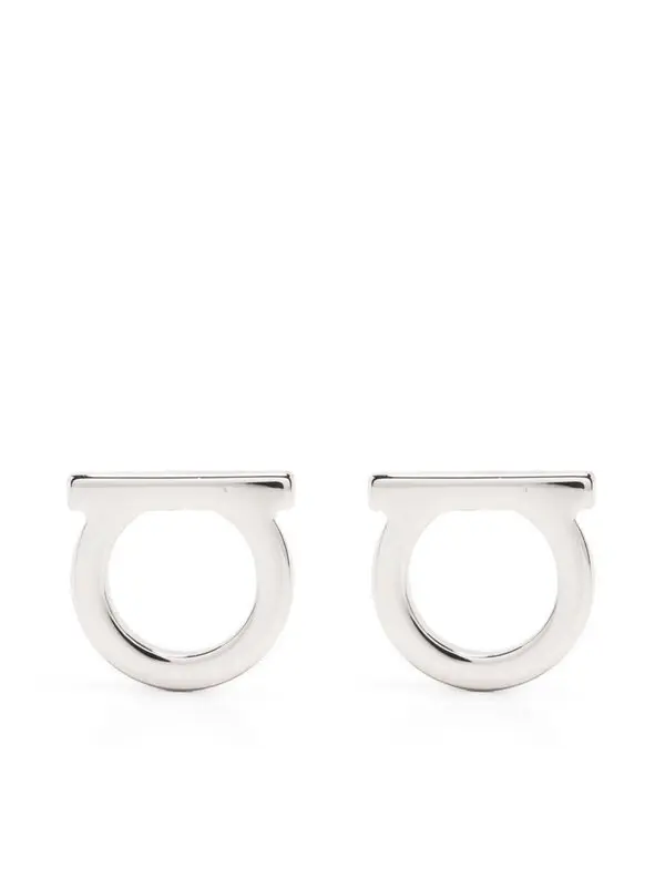 FERRAGAMO Gancini Earrings - Silver