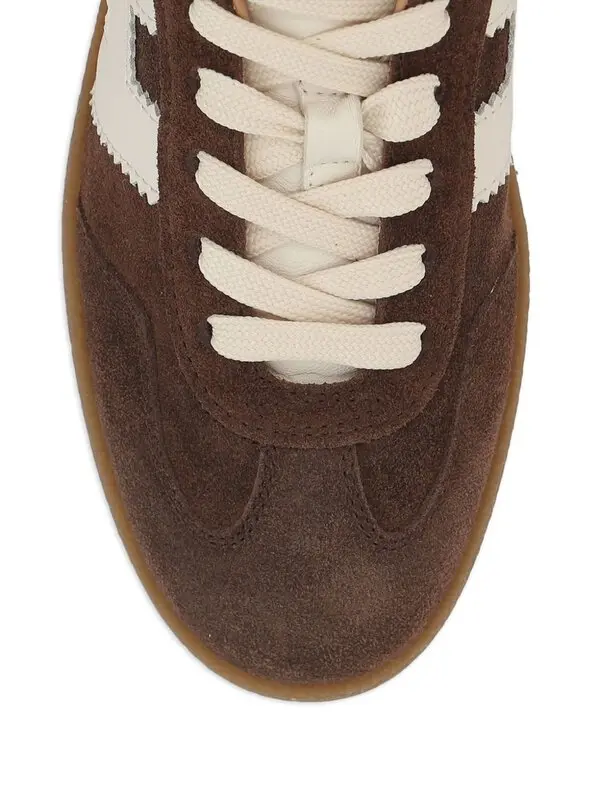 Hogan H698 Suede Platform Sneakers - Brown