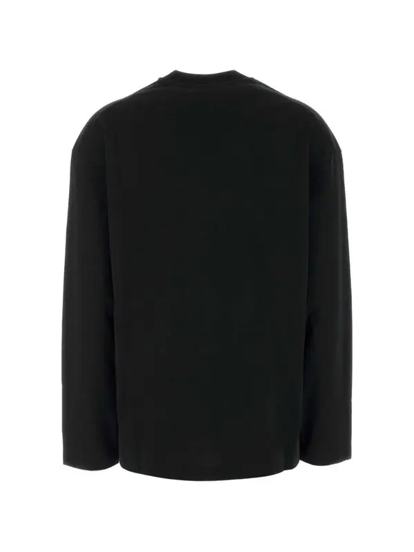 JIL SANDER Logo Cotton T-shirt - Black