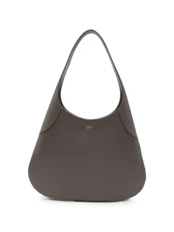 Khaite Joan Large Leather Hobo Bag - Grey
