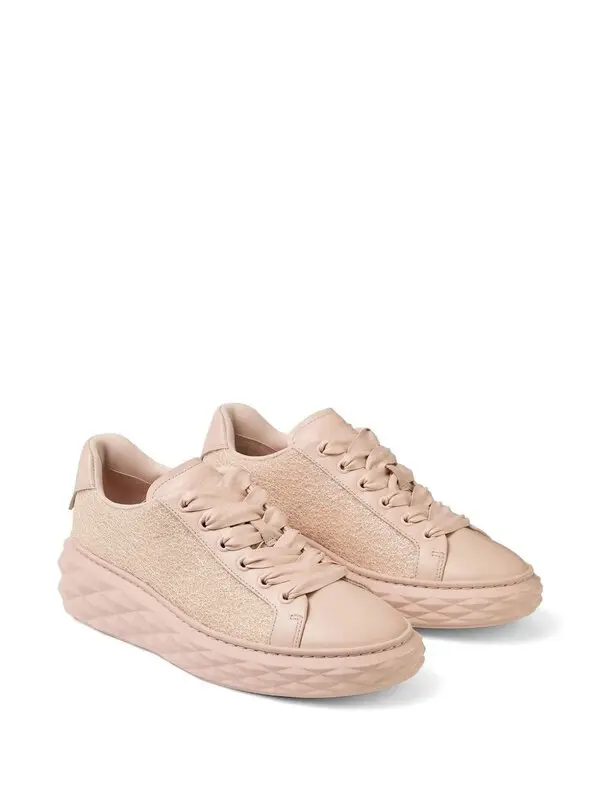 JIMMY CHOO Diamond Leather Sneakers - Grey